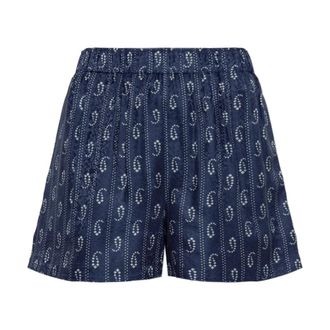 Tory Burch Camp Short - - Shorts - Damen - Blau - XS