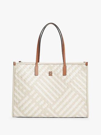 Tommy Hilfiger Cabas City tress&eacute; &agrave; monogramme TH