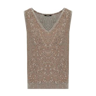 Max Mara Damen, Strickwaren, Beige, MGr&ouml;&szlig;e