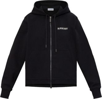 Burberry Femme, Sweatshirts et sweats &agrave; capuche, Noir, Taille: 38 FR Zip-through Sweat &agrave; capuche