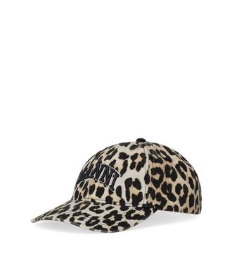 Ganni CASQUETTE DE BASEBALL ANIMALIER GANNI