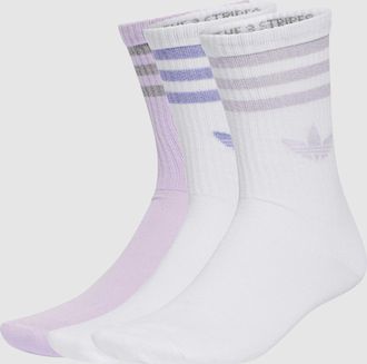 adidas Chaussettes Main Originals x3 White/Ice Lavender