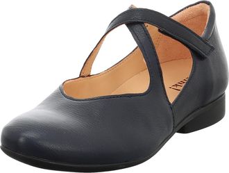 Think Damen GUAD2 chromfrei gegerbte nachhaltige Halbschuhe, Navy 8070