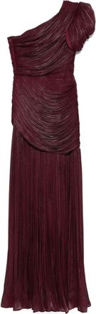 Ana Radu Plissierte Robe - Rot