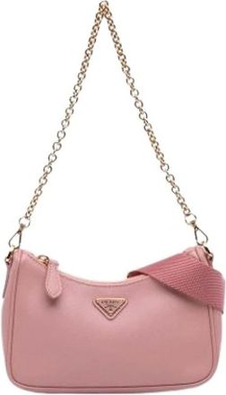 Prada Pre-owned Vintage Saffiano Satchel - Femme - Pre-owned - Rose - Taille: ONE Size