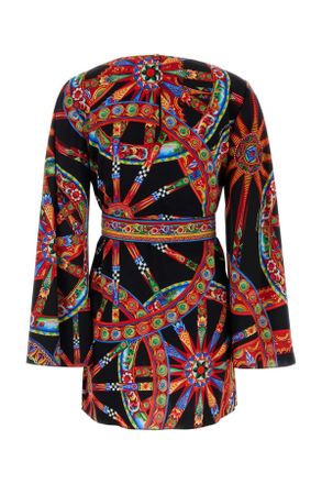 Dolce & Gabbana Ruote Carretto Fnero Exterior: Silk Elastane Camicie Shirt