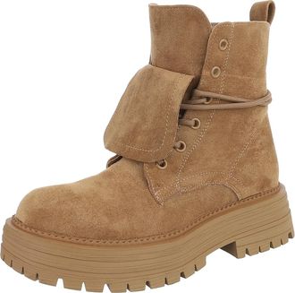 Ital-Design Schn&uuml;rstiefelette