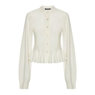 Rotate Skulpturierter Strickcardigan - - Knitwear - Damen - Wei&szlig; - L