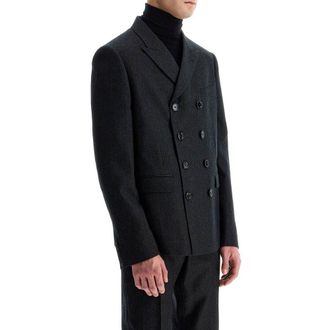 Celine Mens Gray Wool Blazer Clothing