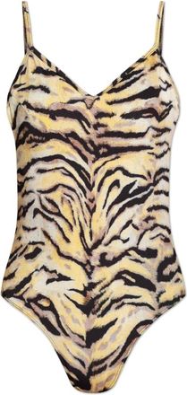 Kenzo Femme, Maillots de bain, Beige, Taille: 40 FR Maillot de bain Tigre