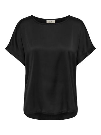 Jacqueline de Yong Kurzarmbluse JDY JDYFIFI S/S TOP WVN NOOS, Damen, Gr. XL, schwarz, Web, Obermaterial: 100% Polyester, unifarben, normal, Blusen, Polyester