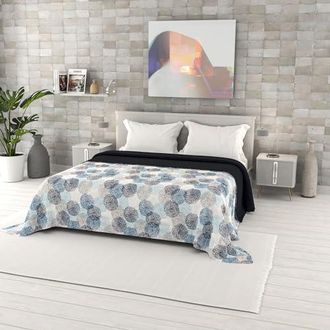 Italian Bed Linen Gedruckt Sommer steppdecke Fantasy, Soffioni Blu, 260x270cm