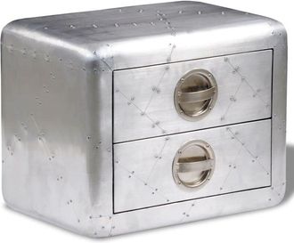 vidaXL Aviator Beistelltisch Aluminium Vintage Flugzeug Stil vidaXL