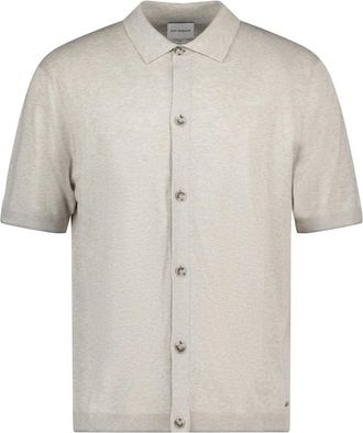 Roy Robson Kurz&auml;rmliges Strick-Hemd aus Lyocell, Baumwoll und Leinen in