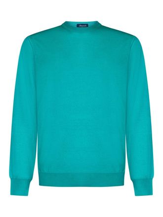 Drumohr Pull Col Rond - Bleu Clair