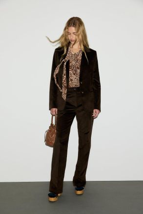 Gerard Darel Pantalon flare en velours - MABY - Cinnamon