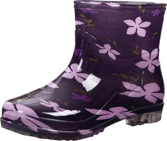 Generic Gartenschuhe Damen Rain Boots Women Lässig Gummistiefel Gartenschuhe Halbhoch wasserdichte Regenstiefel PVC Garten Halbhohe Kurz Regenschuhe Gumischti