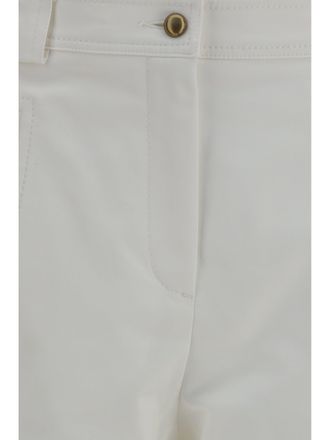 Max Mara Womens Cropped Trousers Adorni Vela Cotton