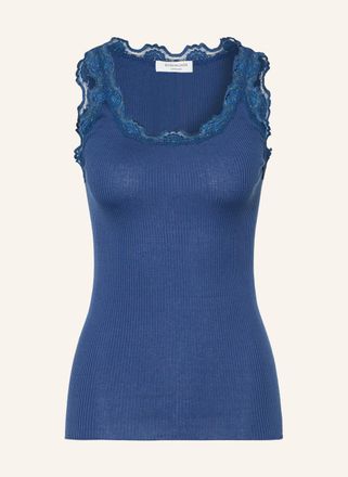 Rosemunde Top Babette Mit Seide Und Spitze blau