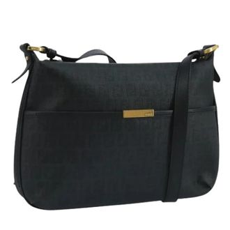 Fendi Pre-owned Vintage Zucchino Canvas Schultertasche - - Pre-owned - Damen - Schwarzk - ONE SIZE