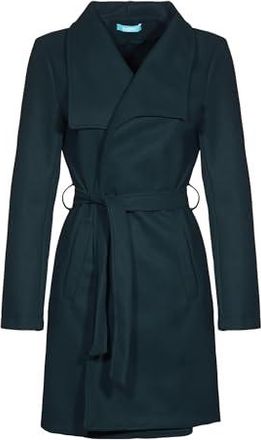 Malito more than fashion malito Femme Trenchcoat chic Manteau d&acute;Hiver Veste Automne 15142 (vert for&ecirc;t, S)