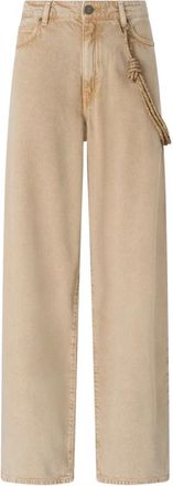 Pinko Pinko, Femme, Jeans, Beige, Taille: W25 Lauryn Loose Jeans