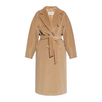 Max Mara Femme, Manteaux, Beige, Taille: 42 FR Manteau en laine Madame
