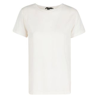 Seventy Femme, Tops, Blanc, Taille: 44 FR T-Shirt Col Rond