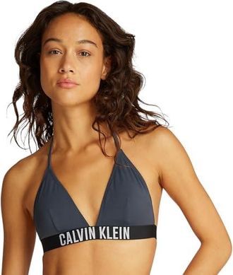 Calvin Klein Haut de Bikini Femme Triangel Dos Nu, Bleu (India Ink), XXL