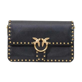 Pinko Love One Slouchy CL Studs Small - - Bags - Damen - Schwarzk - ONE SIZE
