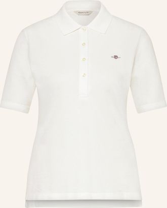 GANT Piqu&eacute;-Poloshirt weiss