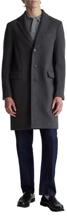 Benetton Herren Cappotto 2x59un05m Mantel, grau, 48
