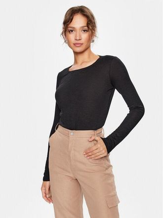 Sisley Bluse 3FD4L119S Schwarz Regular Fit