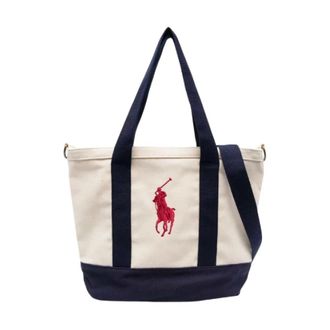 Polo Ralph Lauren Cabas Polo Player - Femme - Sacs - Blanc - Taille: ONE Size