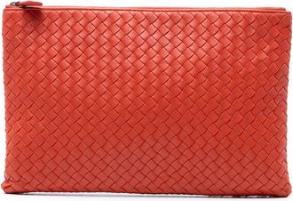 Bottega Veneta Clutches - Nappa Intrecciato Clutch - Gr. unisize - in Rot - für Damen
