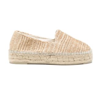 Maneb&igrave; Femme, Chaussures, Beige, Taille: 38 EU Espadrilles &agrave; Double Semelle