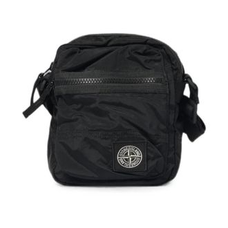Stone Island Coated Nylon Metal Pouch Bag - - Bags - Herren - Schwarzk - ONE SIZE