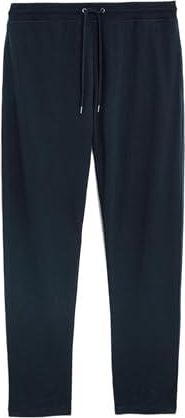 Marks and Spencer Pantalon de Jogging Droit en Coton Bleu Marine Fonc&eacute; XXL