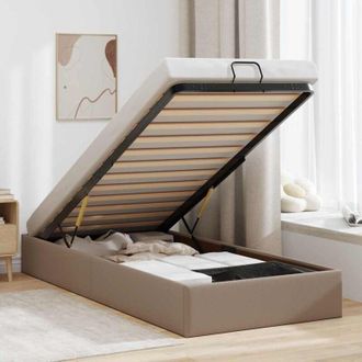 vidaXL Cadre de lit ottoman sans matelas cappuccino 90x190 cm vidaXL