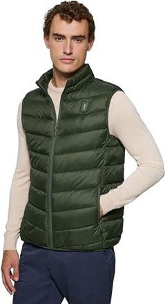 Polo Club Gilet Homme Ultralight avec Fermeture &Eacute;clair - Veste Sans Manches avec &Eacute;ccusson