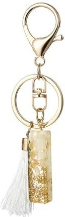 Generic Porte-cl&eacute;s chic avec pompon en r&eacute;sine pour sac &agrave; dos, Wh8, taille unique