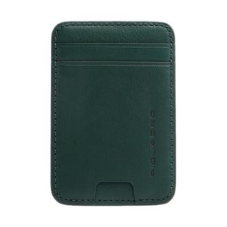 Piquadro Porte-cartes MagSafe en cuir - Homme - Accessoires - Vert - Taille: ONE Size
