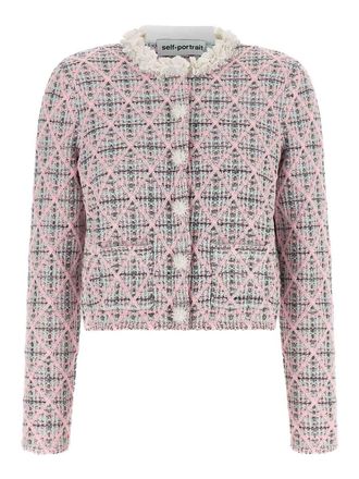 Self Portrait Cardigan - Rose