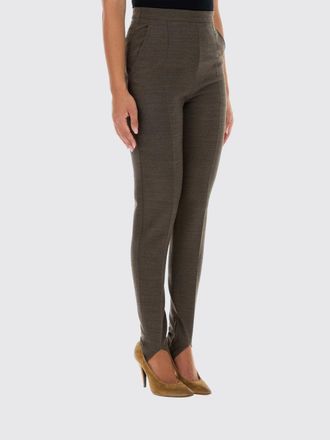 Jil Sander Pantalon skinny slim fit en laine m&eacute;lang&eacute;e