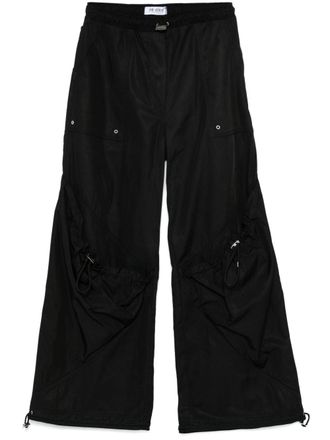 The Attico pantalon à coupe longue - Noir