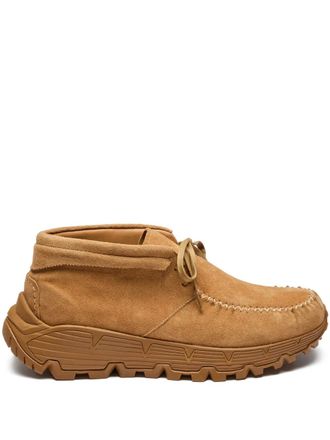 Suicoke Sneakers aus Wildleder mit Fransen - Nude