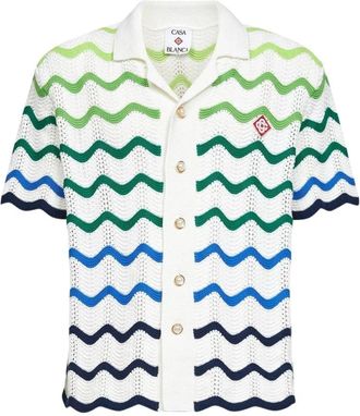 Casablanca Chemise Wave Knit - Homme - Chemises - Multicolore - Taille: XL