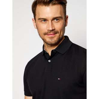 Tommy Hilfiger Poloshirt 1985 MW0MW17770 Schwarz Regular Fit