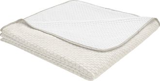 Ibena kühlende Decke 150x200 cm - Kühldecke, kühl, weich & waschbar,selbstkühlende Kuscheldecke für Sommer beige