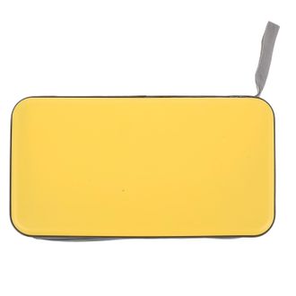 Healifty CD-H&uuml;lle aus Hartplastik - 80 Leere CDs - Gelbe Schutzh&uuml;lle mit Rei&szlig;verschluss f&uuml;r DVDs, ideal f&uuml;r Auto, SUV, Reisen, Zuhause und B&uuml;ro